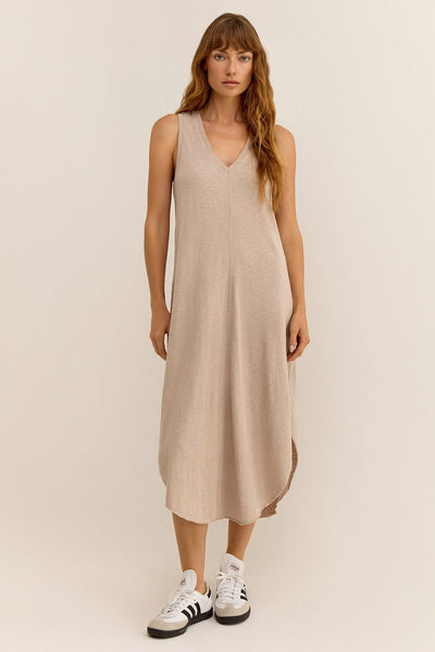 Reverie Slub Dress - Putty