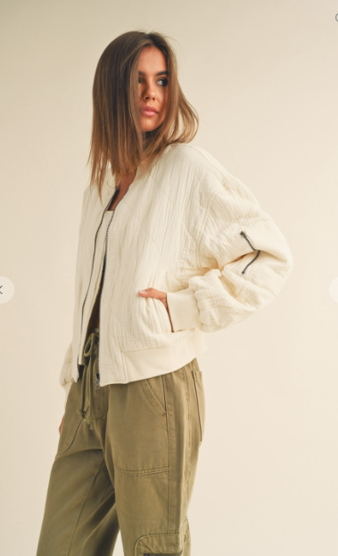 Blake Quilted Bomber Jacket